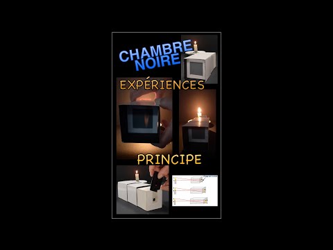 CHAMBRE NOIRE. Principe et fonctionnement. Expériences scientifiques. #physicsfun#experience#optique