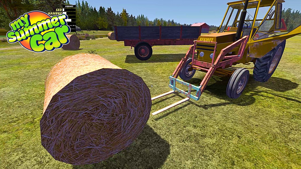 My Summer Car // #04 // Completamos el Contrato de los Fardos de Heno ...