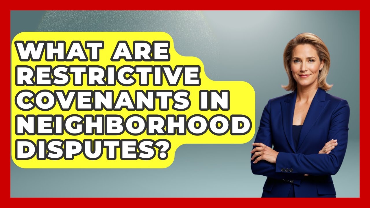 What Are Restrictive Covenants In Neighborhood Disputes? - Law ...