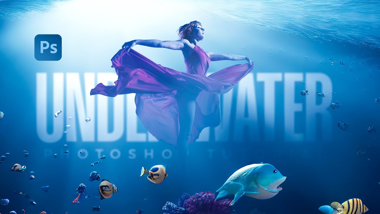 Photo Manipulation in Photoshop - Under Water Effect - YouTube