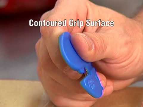 How to use the BC347 Safety Cutter to cut tape and bags - YouTube