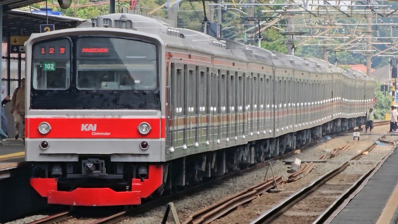 [4K] Stasiun Pasar Minggu: Kompilasi KRL JR 203, JR 205, TM 6000 ...