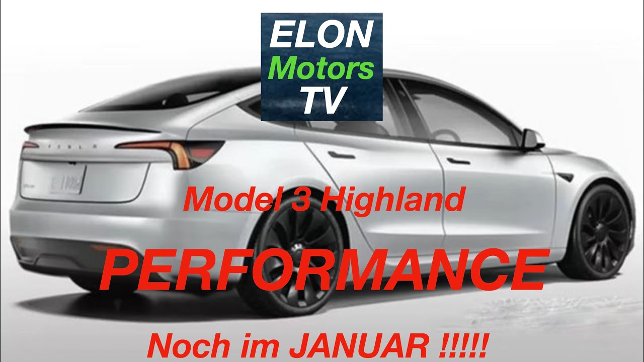 Model 3 Highland PERFORMANCE kommt! Features und Besonderheiten - YouTube