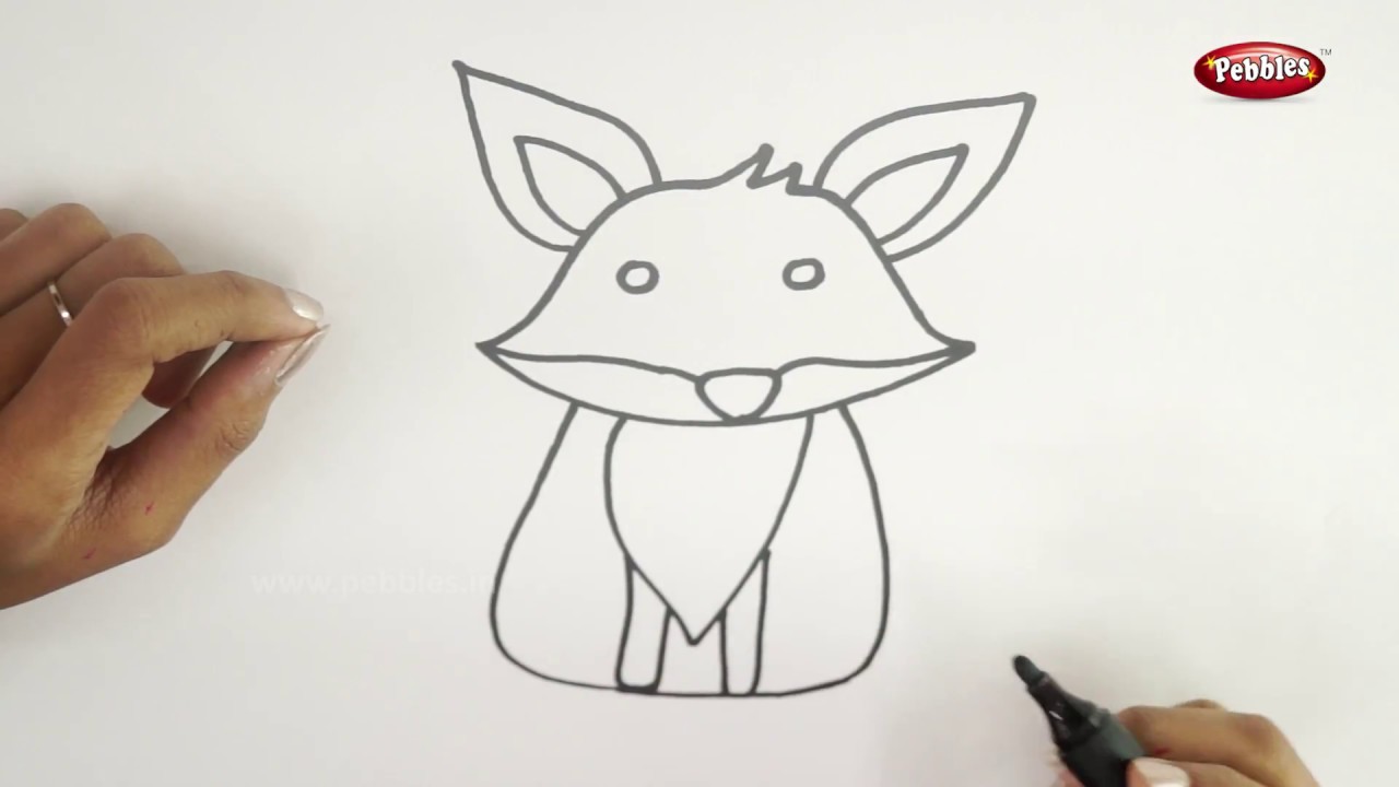 Drawing Step By Step | How to Draw a Fox | Learn Drawing For Beginners ...