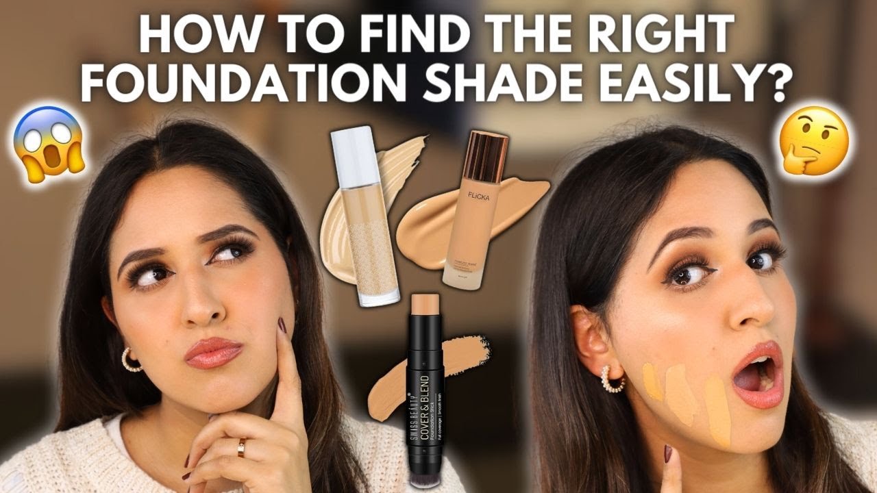 How to find your RIGHT FOUNDATION SHADE EASILY?😱😱 - YouTube