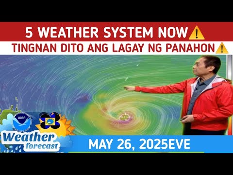 5 WEATHER SYSTEM NOW: BAGYO MAY PARATING?⚠️TINGNAN⚠️WEATHER UPDATE ...