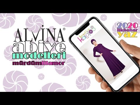 2020 Alvina Abiye Modelleri Mürdüm Lila Mor