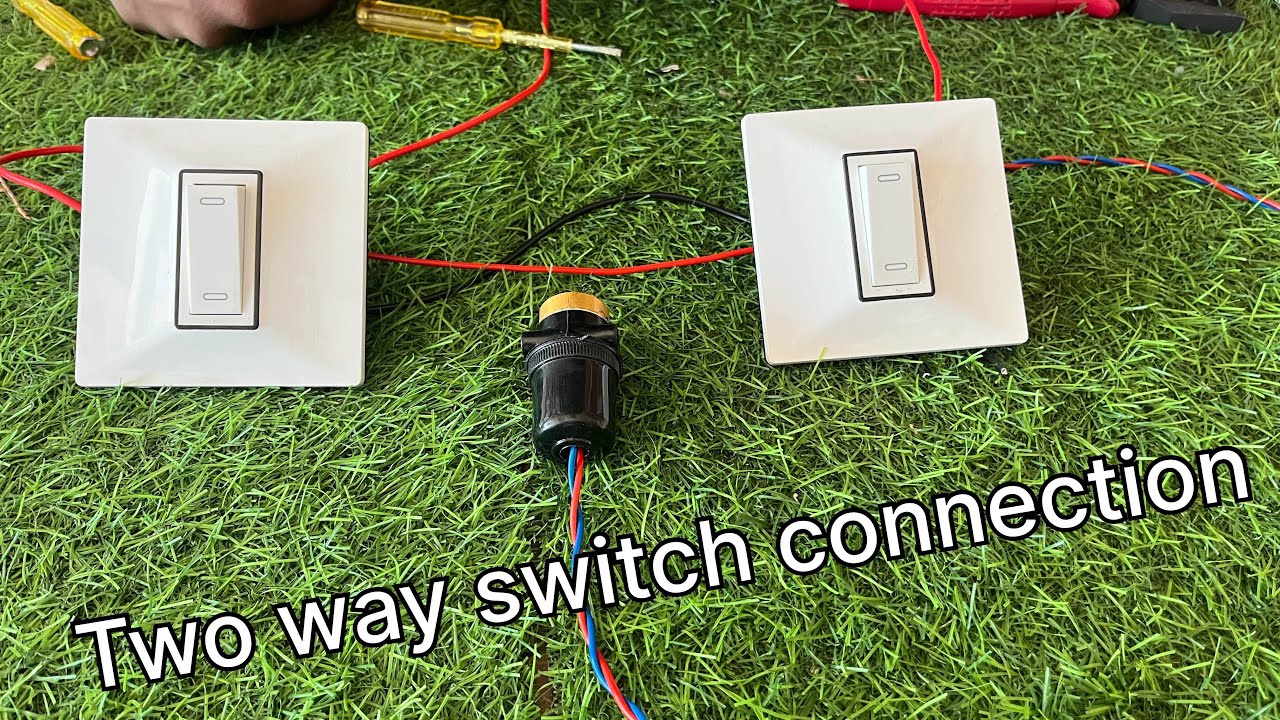 two way switch connection | light board fitting | two way switch ka ...