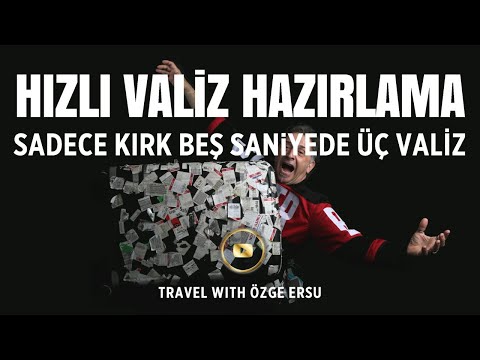 ÖZGE ERSU · KIRK BEŞ SANİYEDE ÜÇ VALİZ YERLEŞTİRME REKORU