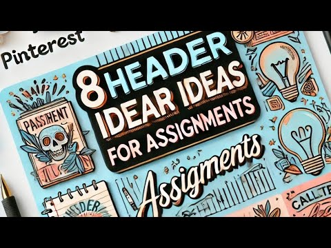 8 Header ideas for assignments #shorts #headers - YouTube
