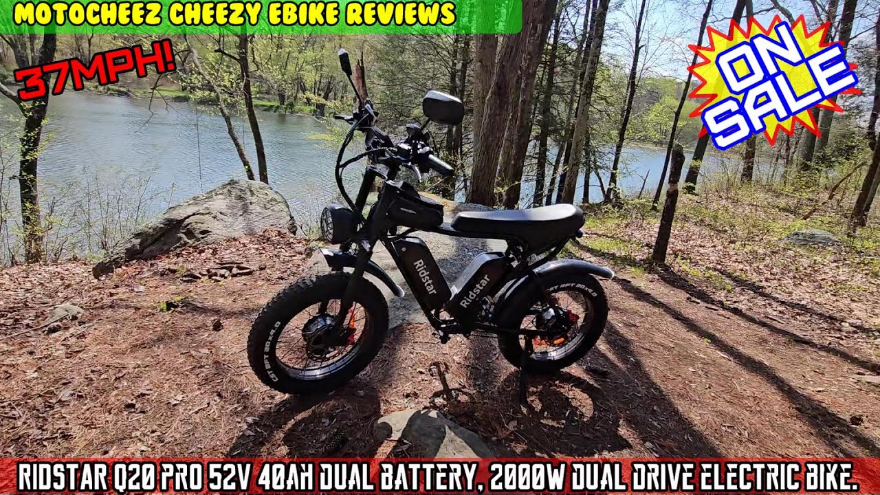 POWERFUL, FAST. Ridstar Q20 PRO 52v 40ah DUAL 20ah batteries, DUAL ...