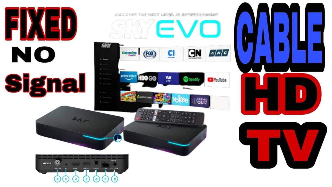 HOW TO FIX NO SIGNAL CABLE TV HD||SA100 EVO box version|| #skycable # ...