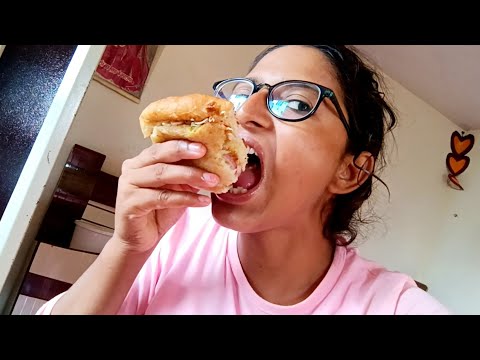 Burger eating neck challenge 🤪😝| Neck challenge | burger challenge ...
