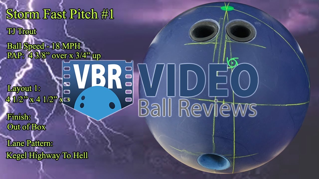 Storm Fast Pitch Bowling Ball Reaction Video Ball Review {vs} Pitch ...