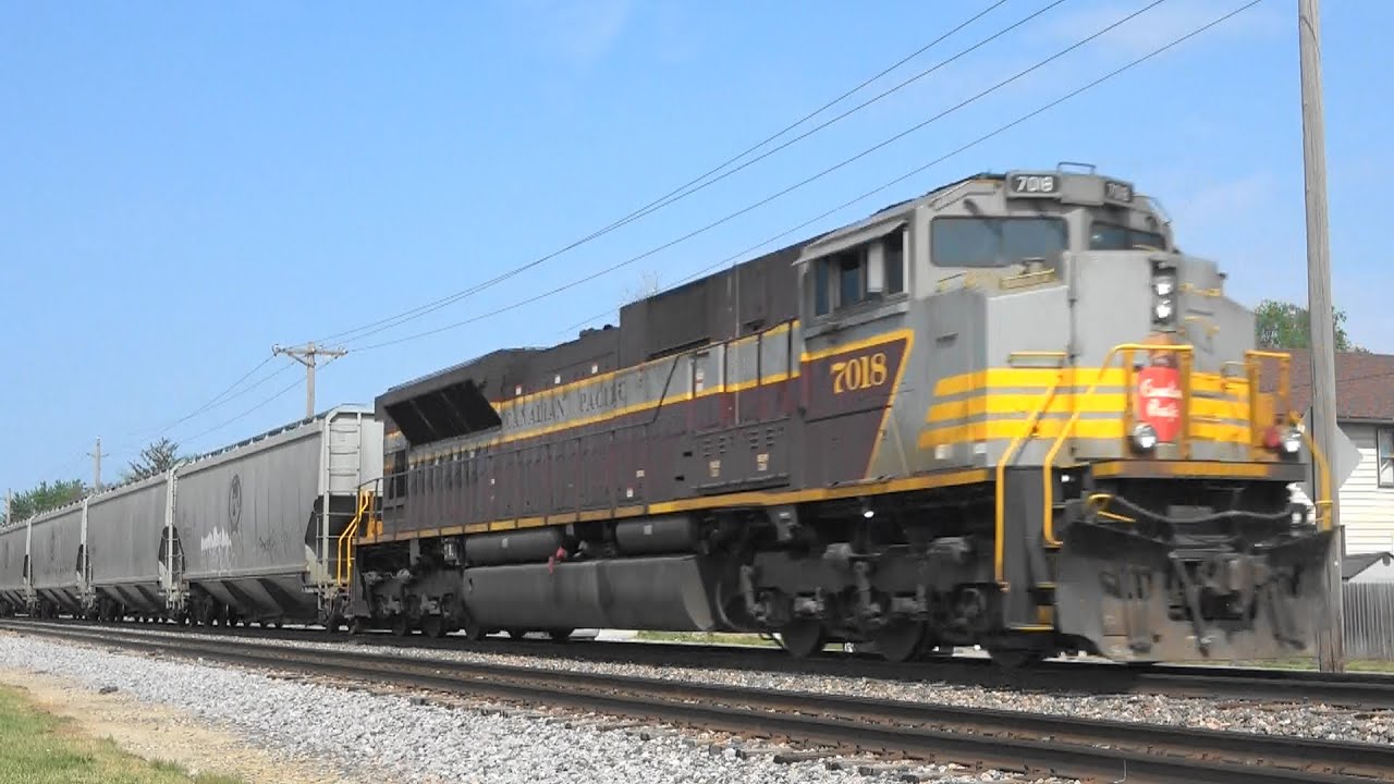 CPKC Freight w/ CP Heritage Unit, Buffalo, IA 6/6/23 - YouTube