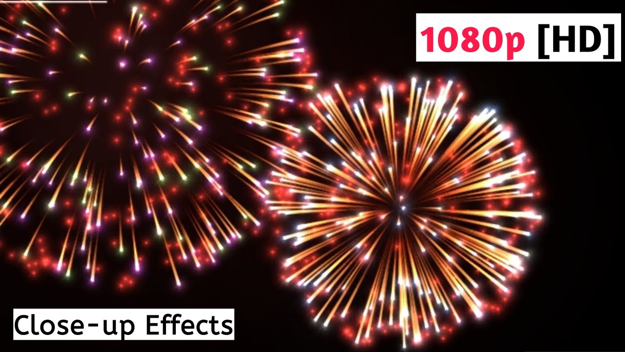 Free Red fireworks effect for overlay - YouTube