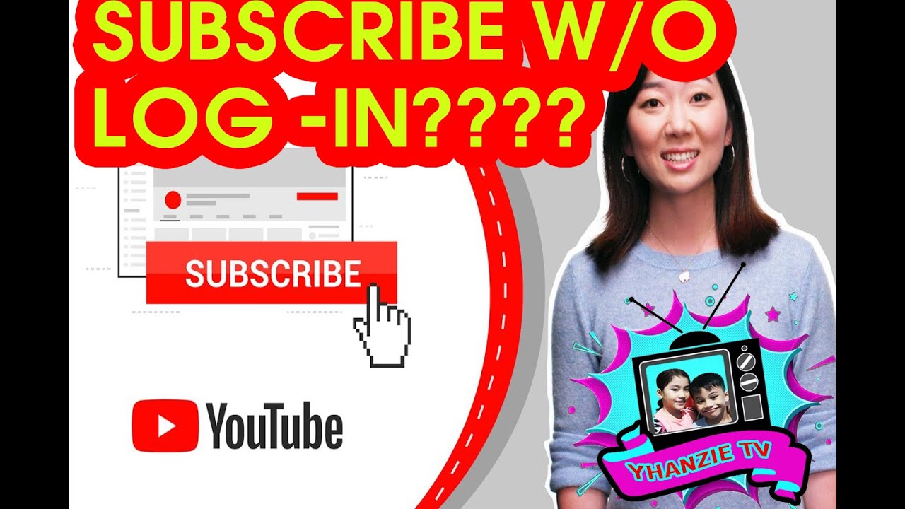 How to Subscribe to Youtube Link Without Sign in at Gmail Account ...