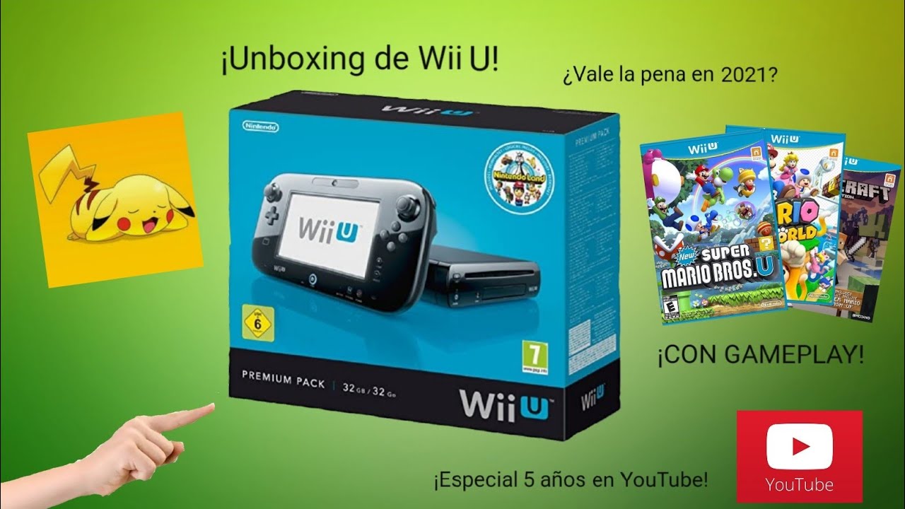 ¡ESPECIAL 5 AÑOS EN YOUTUBE! ¡UNBOXING MÁS GAMEPLAY DE WII U! ¿Vale la ...