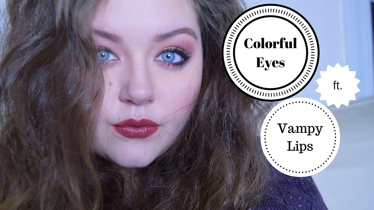 Colorful Eyes & Vampy Lips // ft. Kat Von D Mi Vida Loca Palette - YouTube