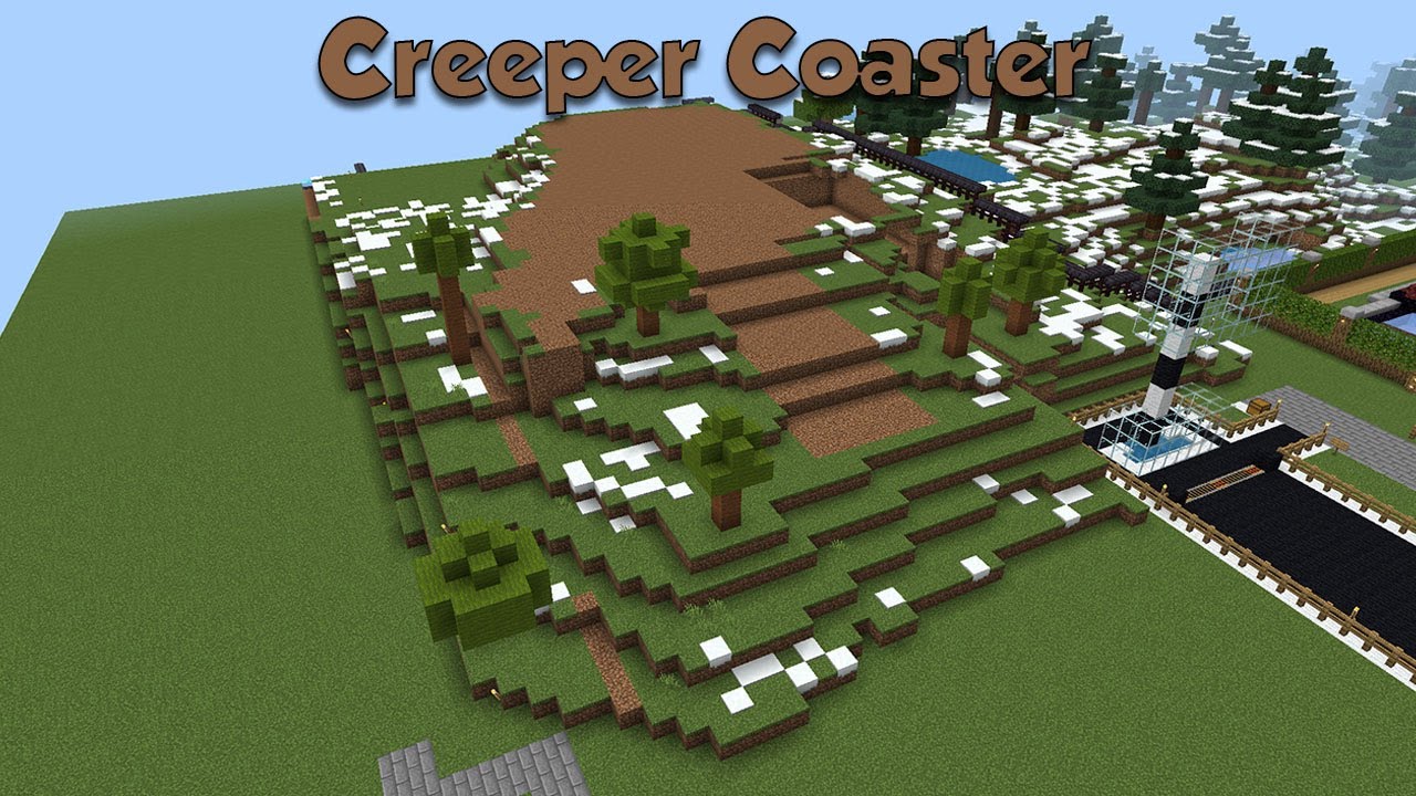 How To Build Stampy's Lovely World {283) Creeper Coaster (Part 2) - YouTube