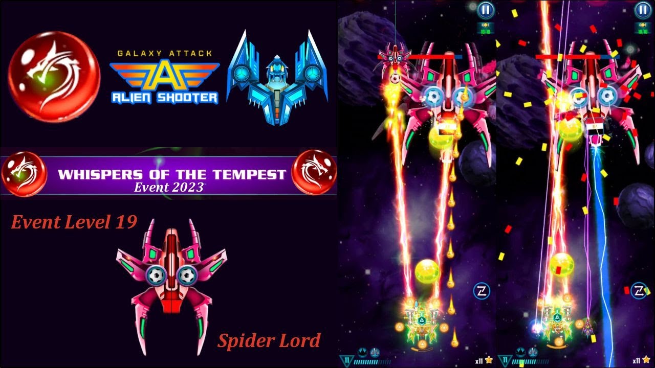 Galaxy Attack: Alien Shooting | New Whispers Of The Tempest Event 2023 | Level 19 Review | By ...