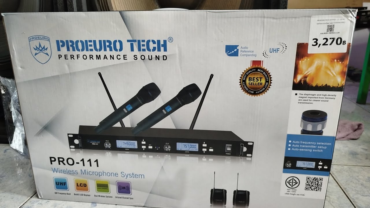 รีวิวไมค์ลอย proeurotech pro 111 - YouTube