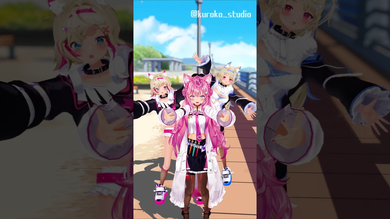 【HololiveMMD】倍倍FIGHT!🧪🐾🩵🩷 #博衣こより #fuwamoco #hololive - YouTube