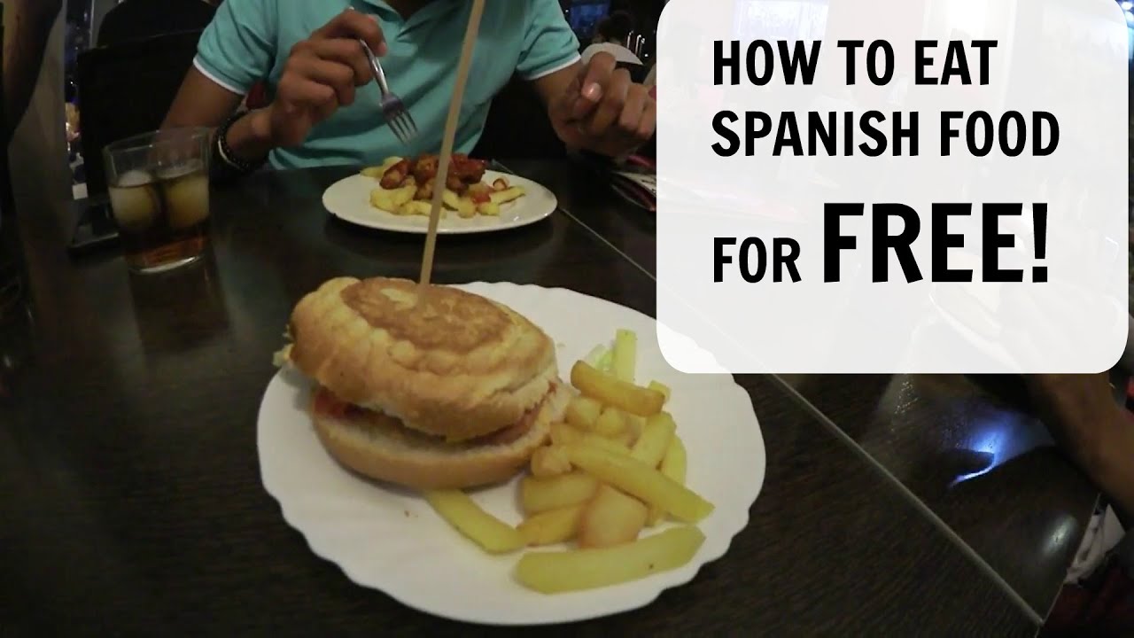 HOW TO EAT SPANISH FOOD FOR FREE? (TAPAS TOUR!) - YouTube