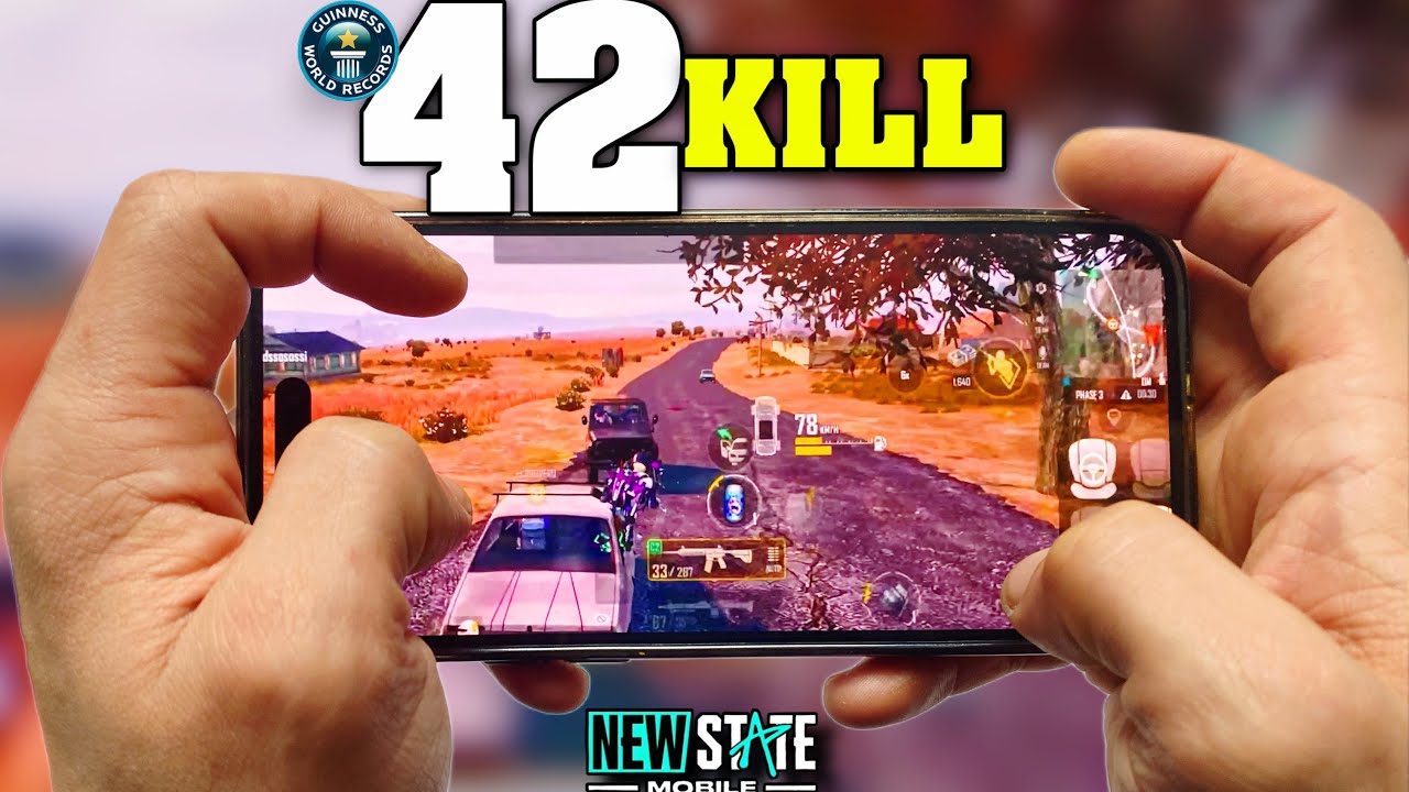 42 Kill 🥳 Conquer League 🔥 iphone 14 pro max PUBG NEW STATE Gameplay ...