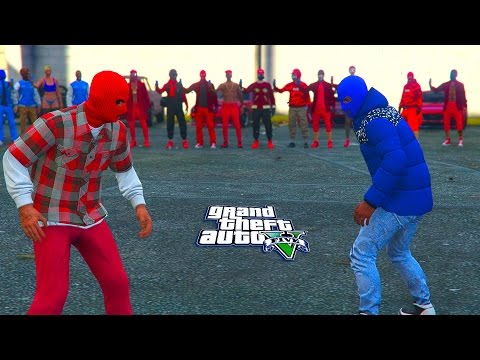 GTA 5 ONLINE -  BLOODS VS CRIPS WHO WILL WIN?