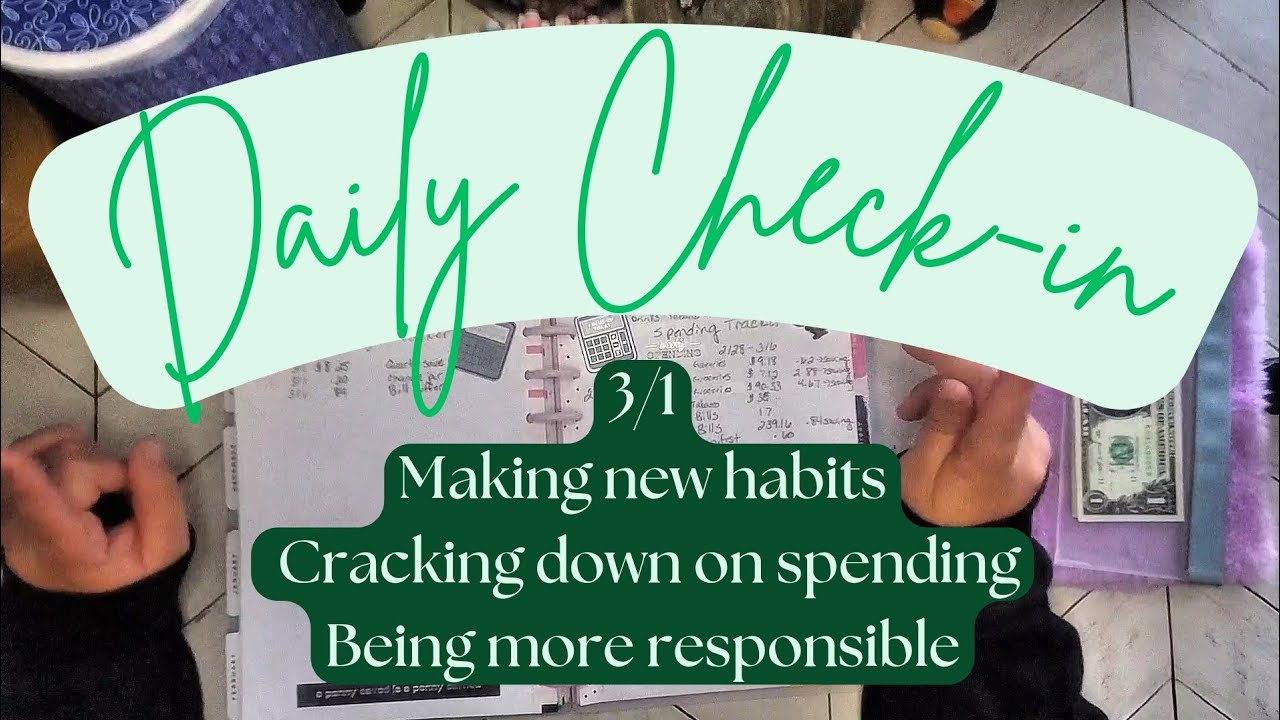 March 1st check | Making New Habits | Daily check-in - YouTube