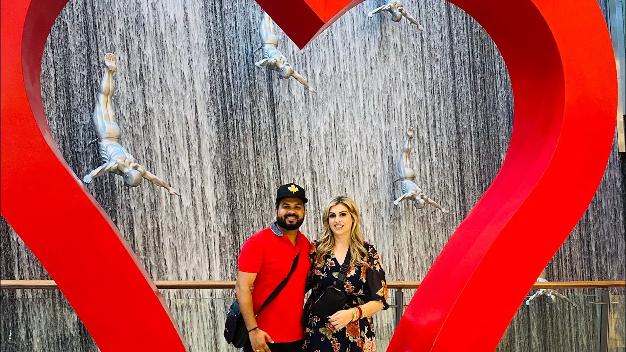 Burj Khalifa Dubai Mr & Mrs Ali on their Honeymoon - YouTube