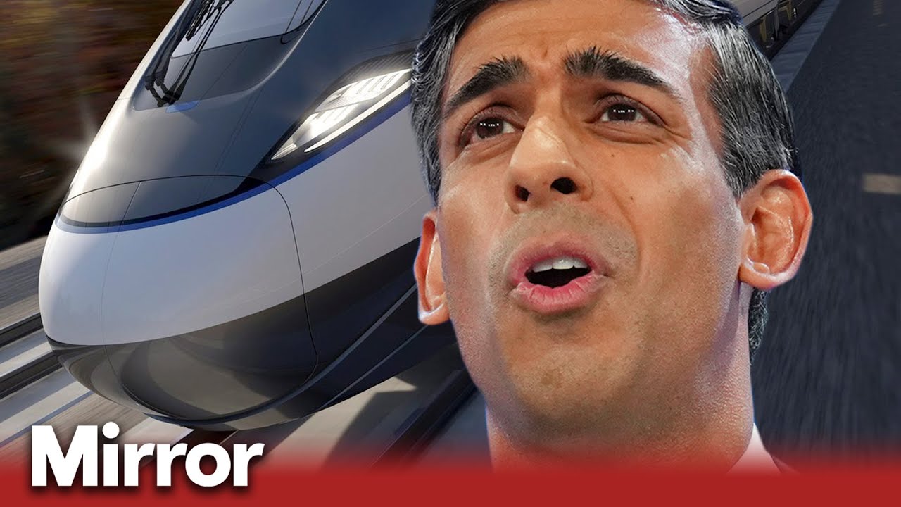 Rishi Sunak scraps HS2 line from Birmingham to Manchester - YouTube