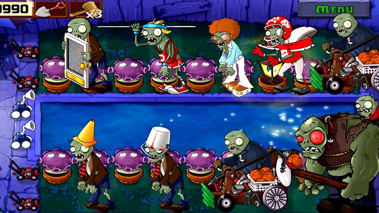 Plants vs Zombies Hack - Survival Fog - Gloom-shroom - Plantern ...