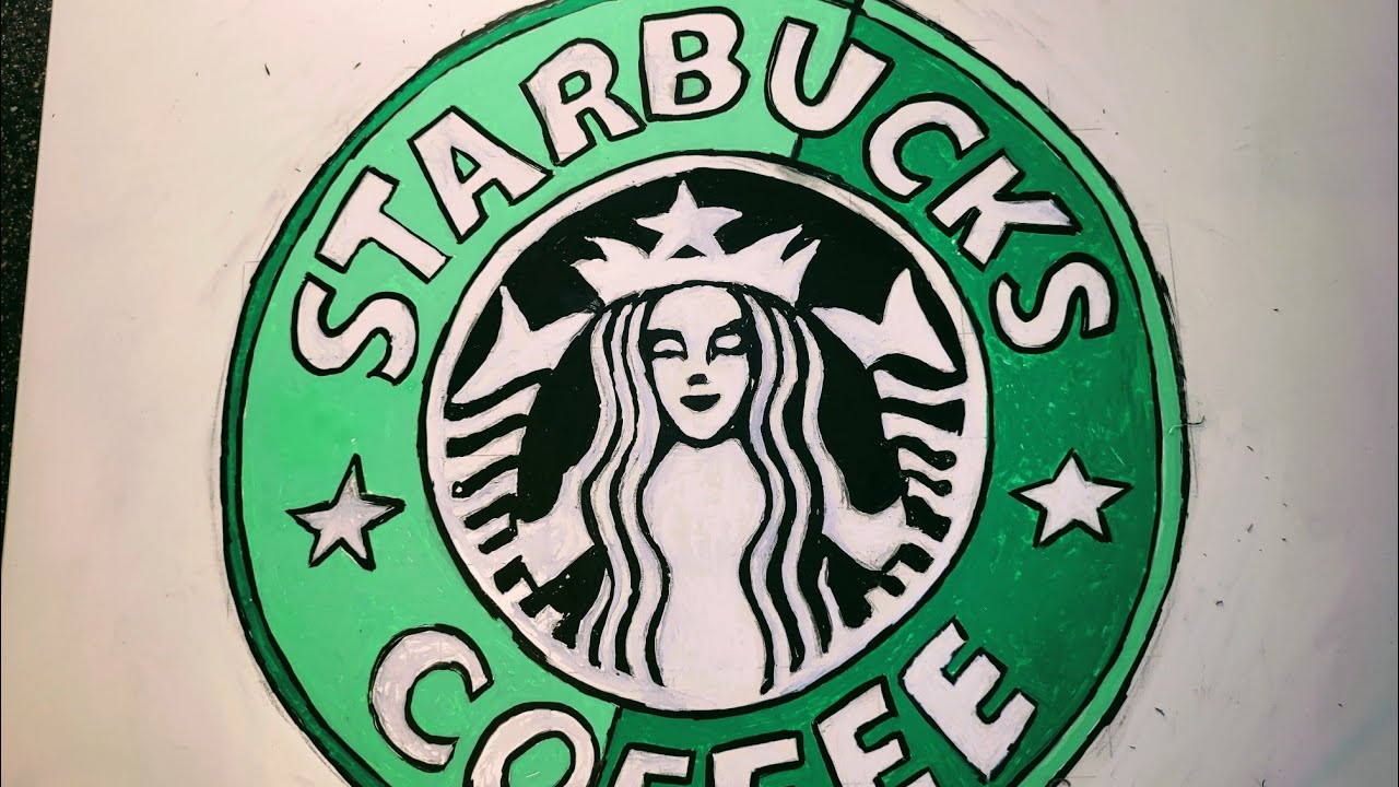 Starbucks Design drawing technique 4× Speed drawing - YouTube