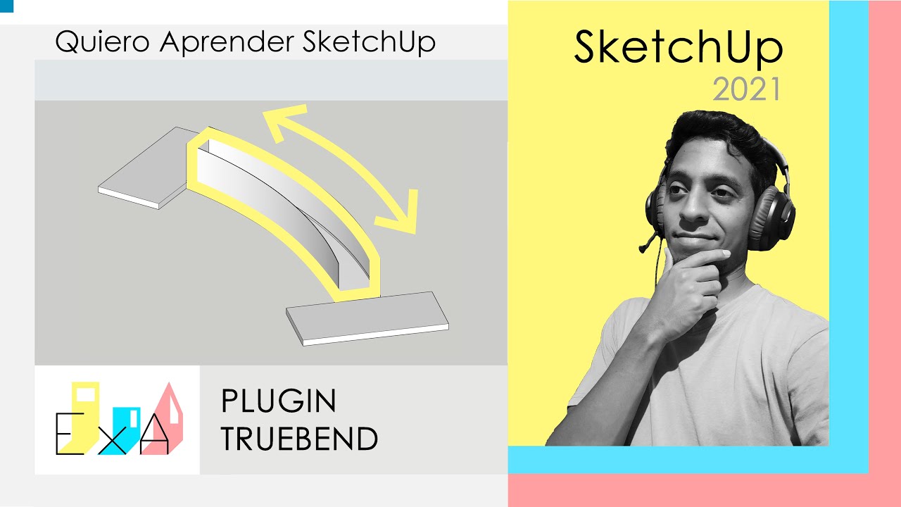 COMO USAR EL PLUGIN TRUEBEND - SKETCHUP 2021 - YouTube