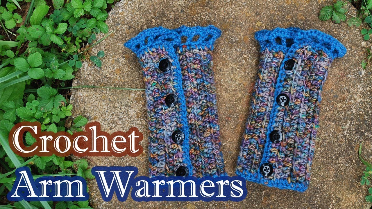 Easy Crochet Arm Wamers - YouTube