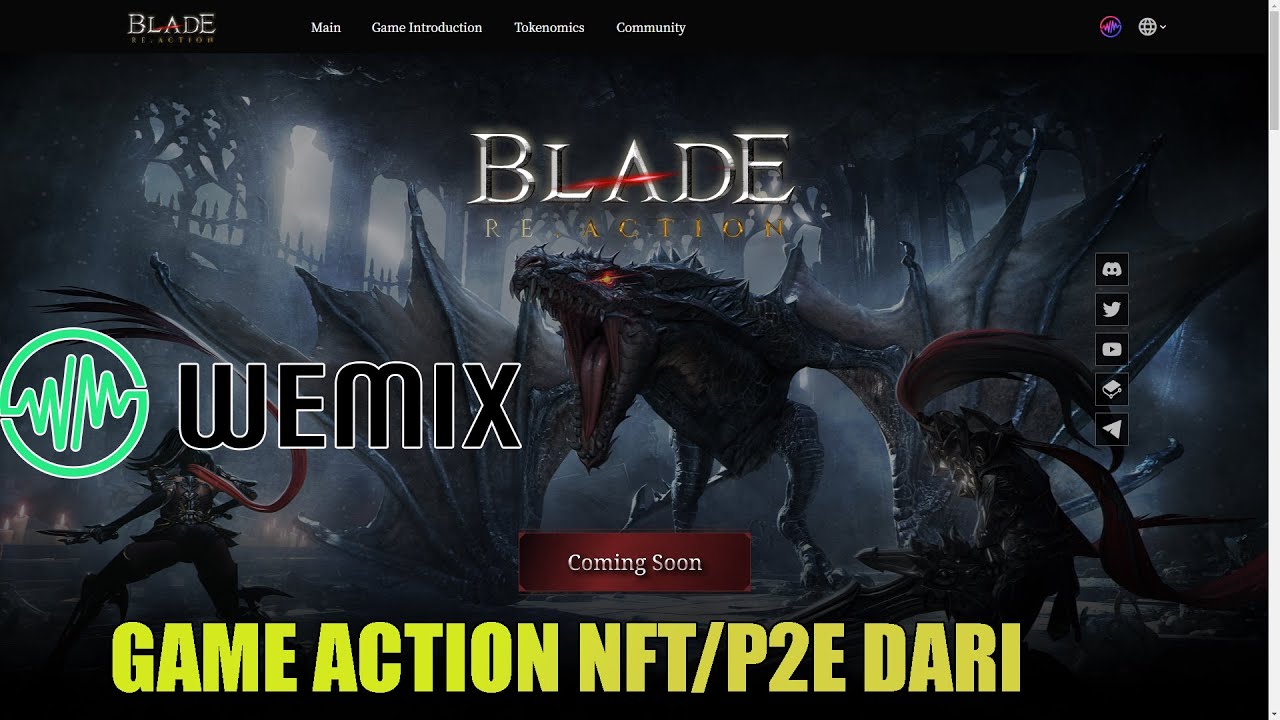 BLADE RE ACTION Game Action RPG NFT/P2E Selanjutnya Dari Wemix - YouTube