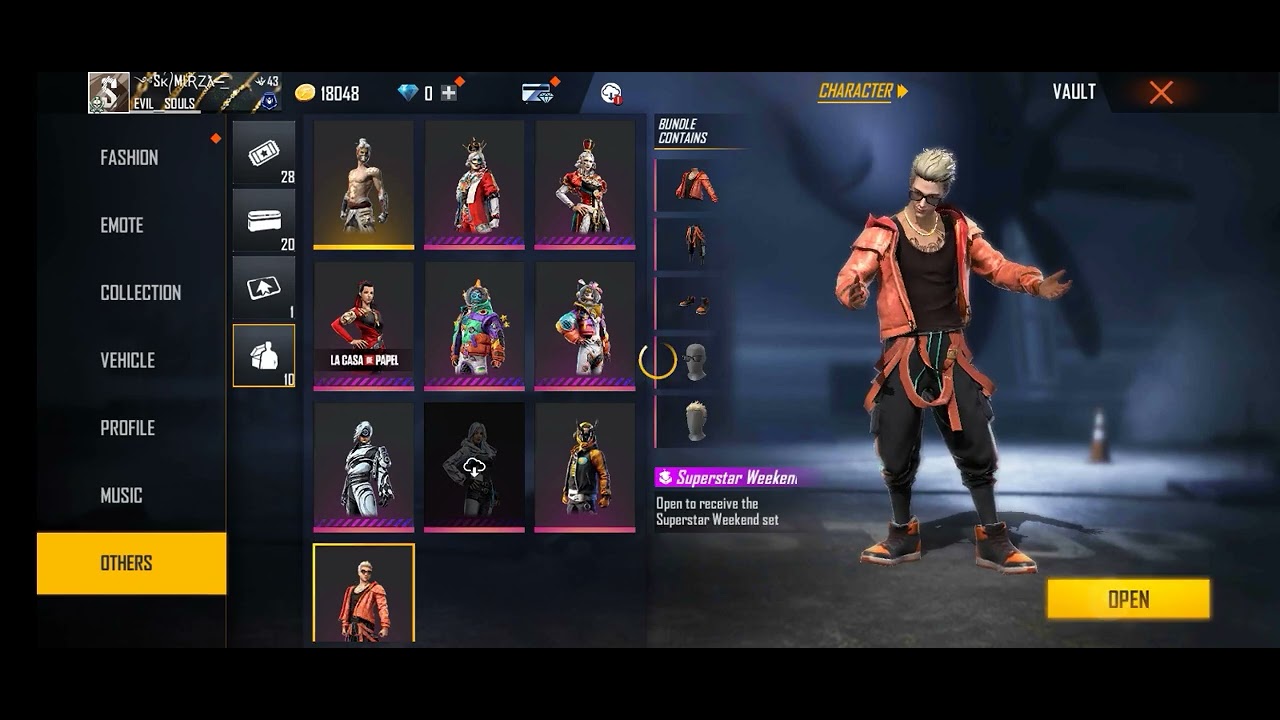 Bundles|Opening Garena free fire |Golden shade bundle - YouTube