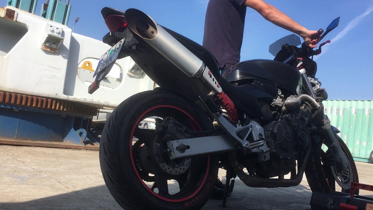 Honda Hornet 600 - DPM race exhaust sistem. - YouTube