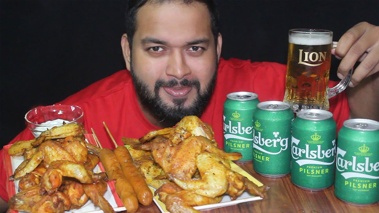 30 Pc Chicken Wings Ft* 4 Beer Cans 🍺 - YouTube