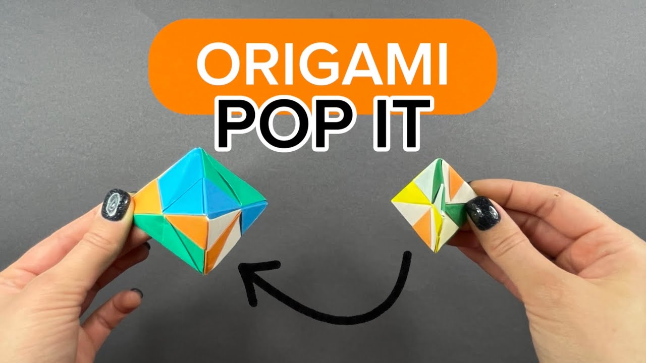 EASY ORIGAMI POP IT FIDGET ANTISTRESS | DIY ORIGAMI TUTORIAL POP IT TOY ...