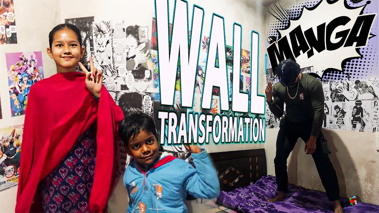 WALL TRANSFORMATION / MANGA WALL - YouTube