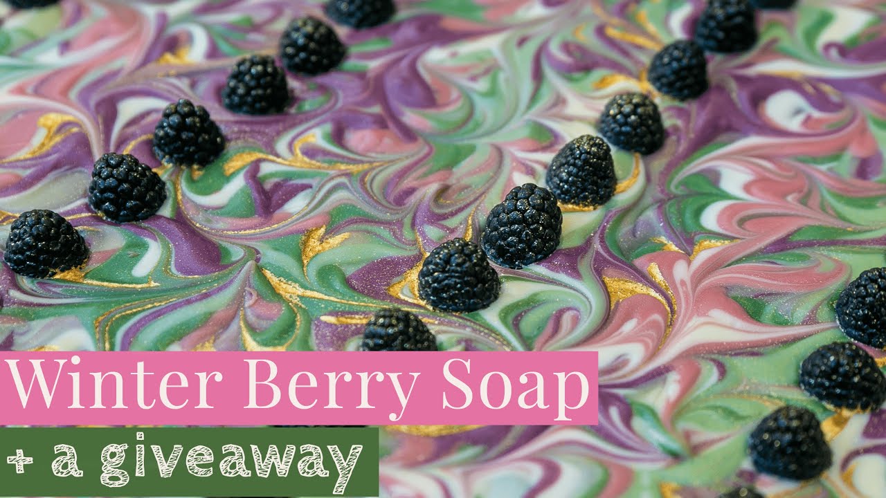 Winter Berry Soap Making + Giveaway | Royalty Soaps - YouTube