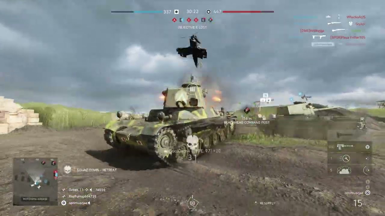 Battlefield 5 - This Japanese tank is nuts (No Commentary) - YouTube