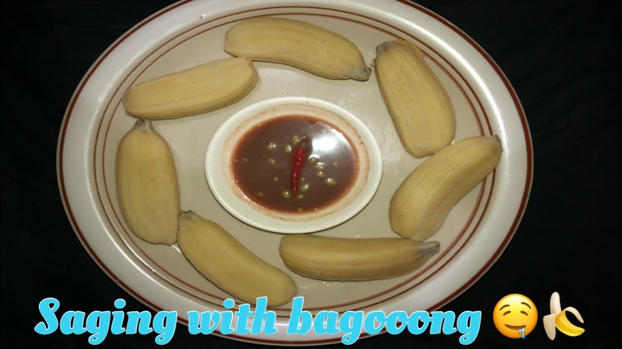 LET’S TRY!! Nilagang saging with Bagoong | Philippines - YouTube