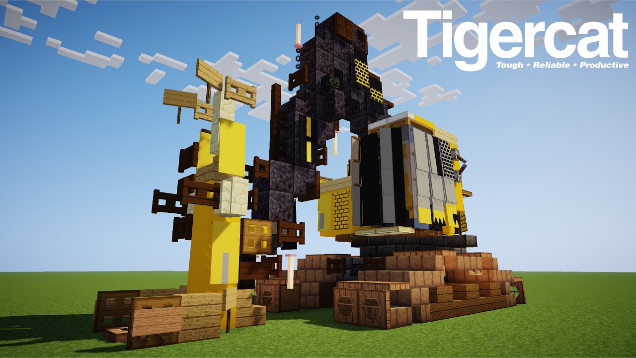 Minecraft Tigercat Feller Buncher Tutorial | 822C - YouTube