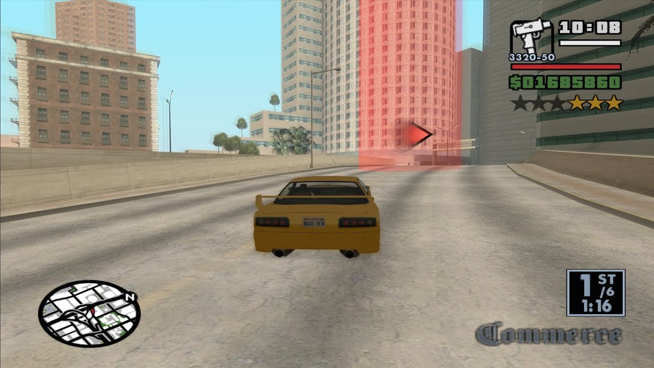 Freeway with a 3 Star Wanted Level - Race Tournament - GTA San Andreas ...