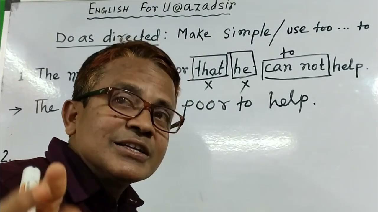 How to Convert Complex into Simple Sentence। Examples। Transformation ...