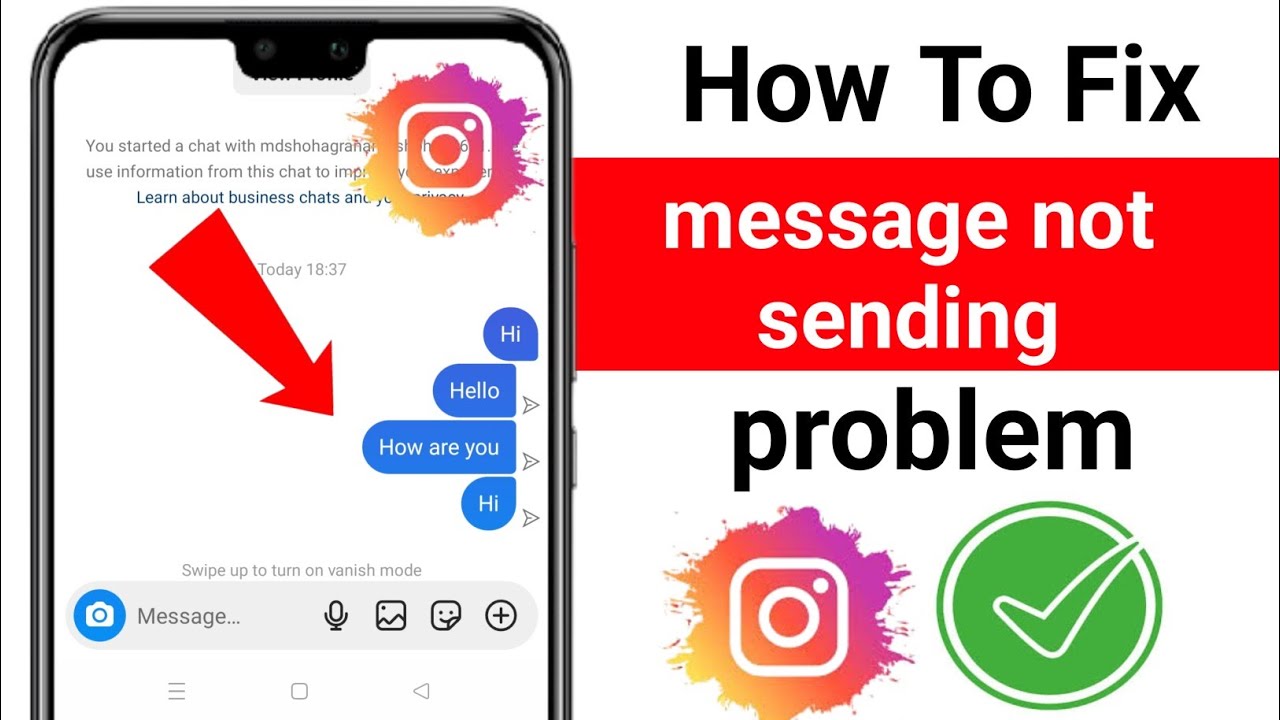 How To Fix Instagram Message Not Sending Problem | Instagram Message Sending Problem | - YouTube